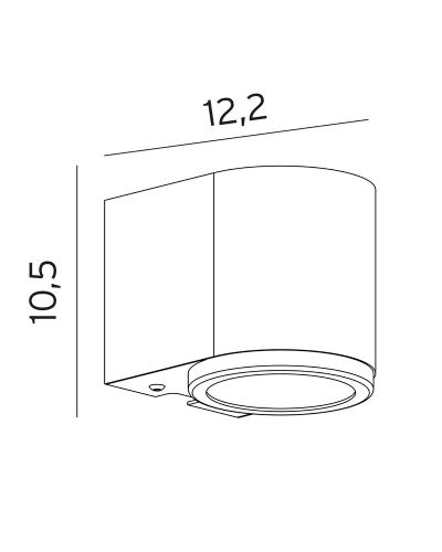 Norlys Mandal Downlight Væglampe - Udendørs